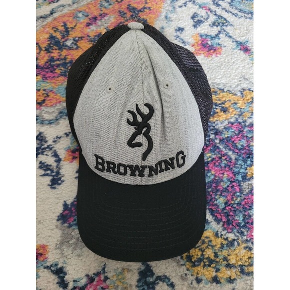 Browning | Accessories | Browning Logo Gray Black Baseball Cap Lxl Flex ...
